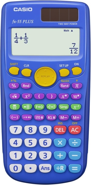 Casio FX-55 Plus Calculadora Cientifica Pantalla LCD 12 Digitos - 240 ...